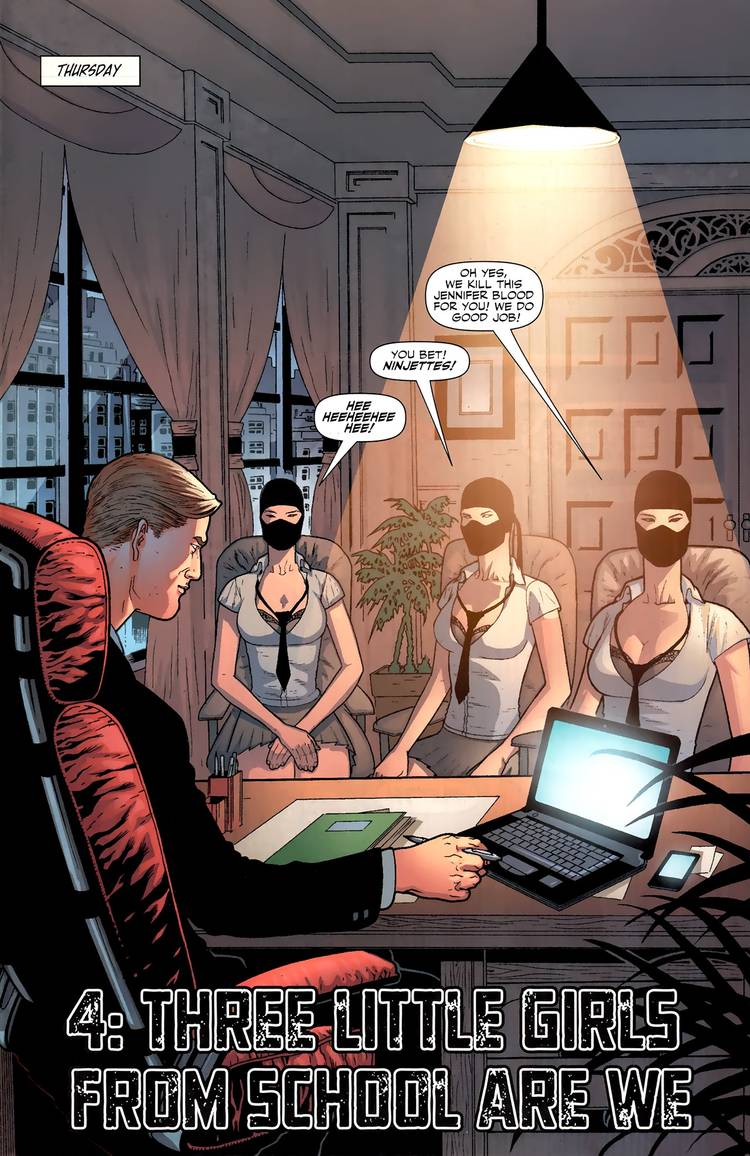 Rethinking the Debut of the Original Jennifer Blood Debut of the Ninjettes