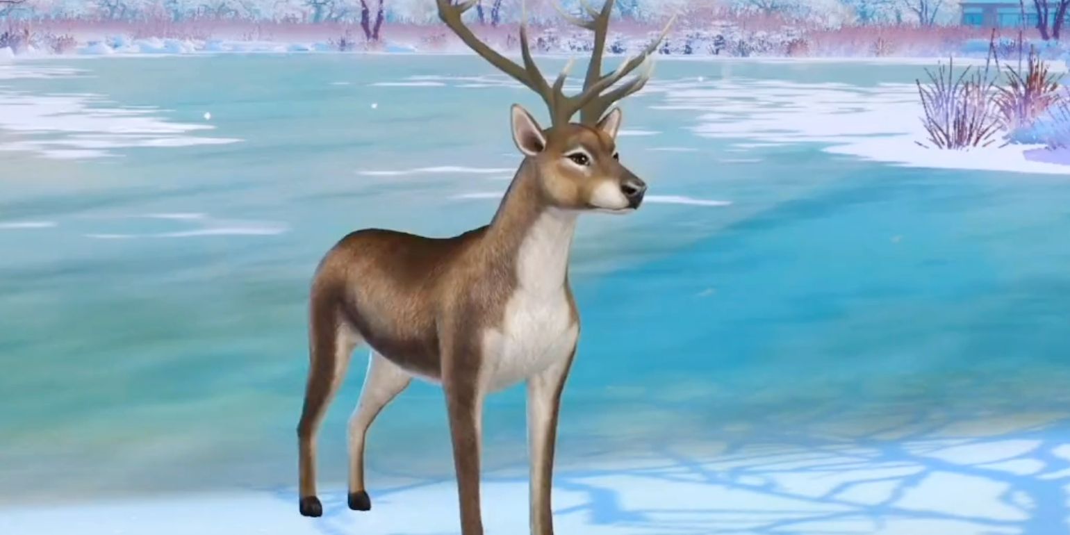 The Sims 4 Brings Winter Cheer With Pet Deer Mod