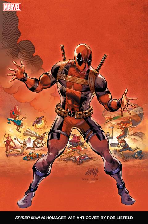 Rob Liefeld Deadpool Variants Homage Frank Miller, Jack Kirby and More