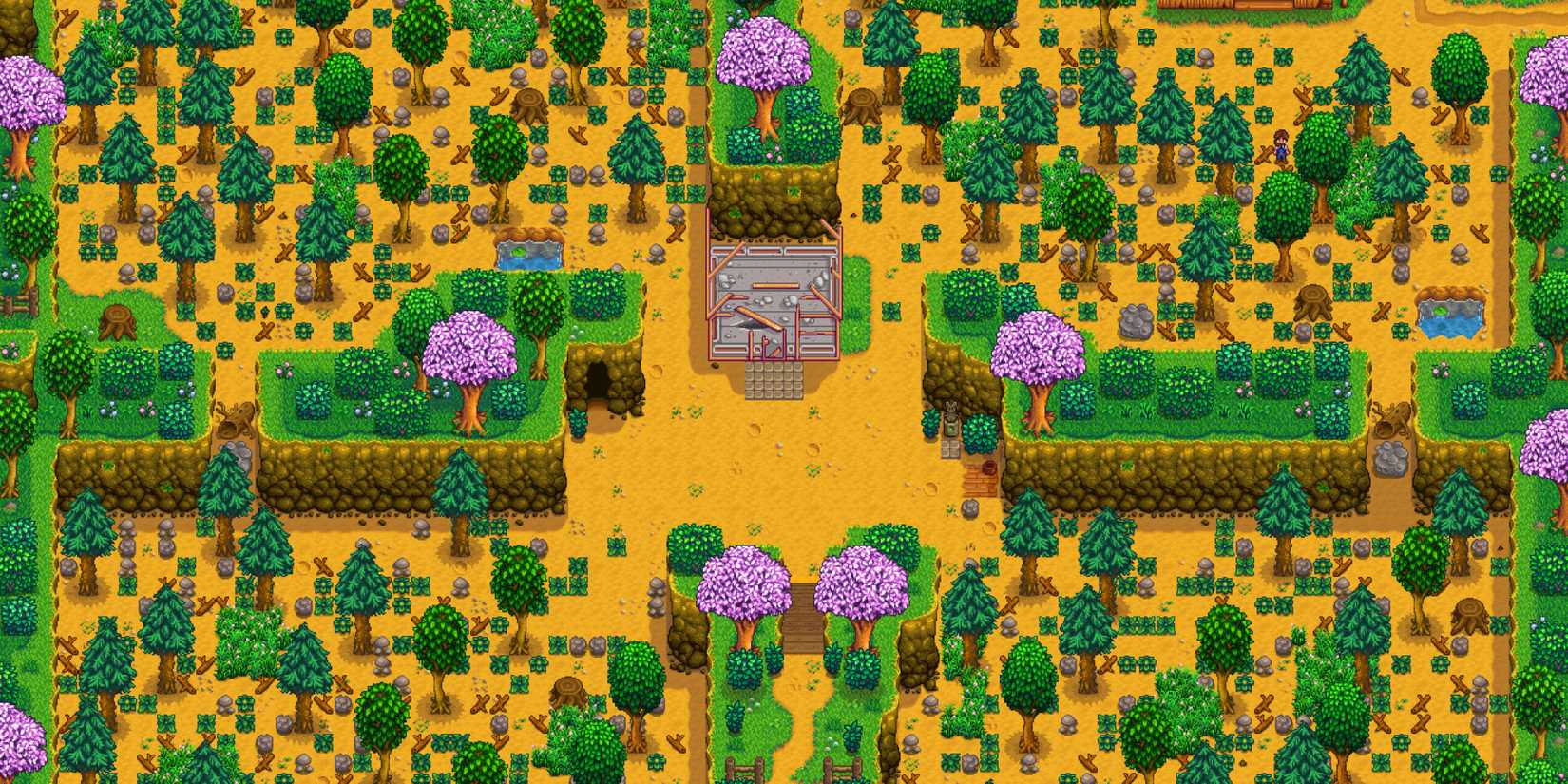 Stardew Valley's Best Farm Layout Is the Four Corners, Here's Why