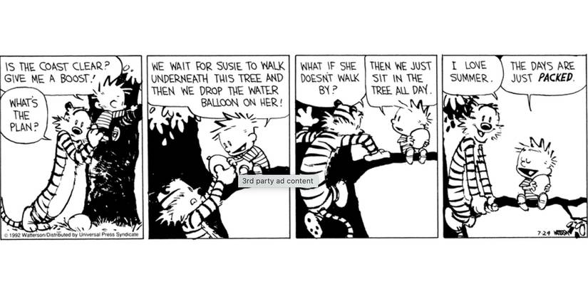 The Funniest Calvin & Hobbes Comics Of All Time
