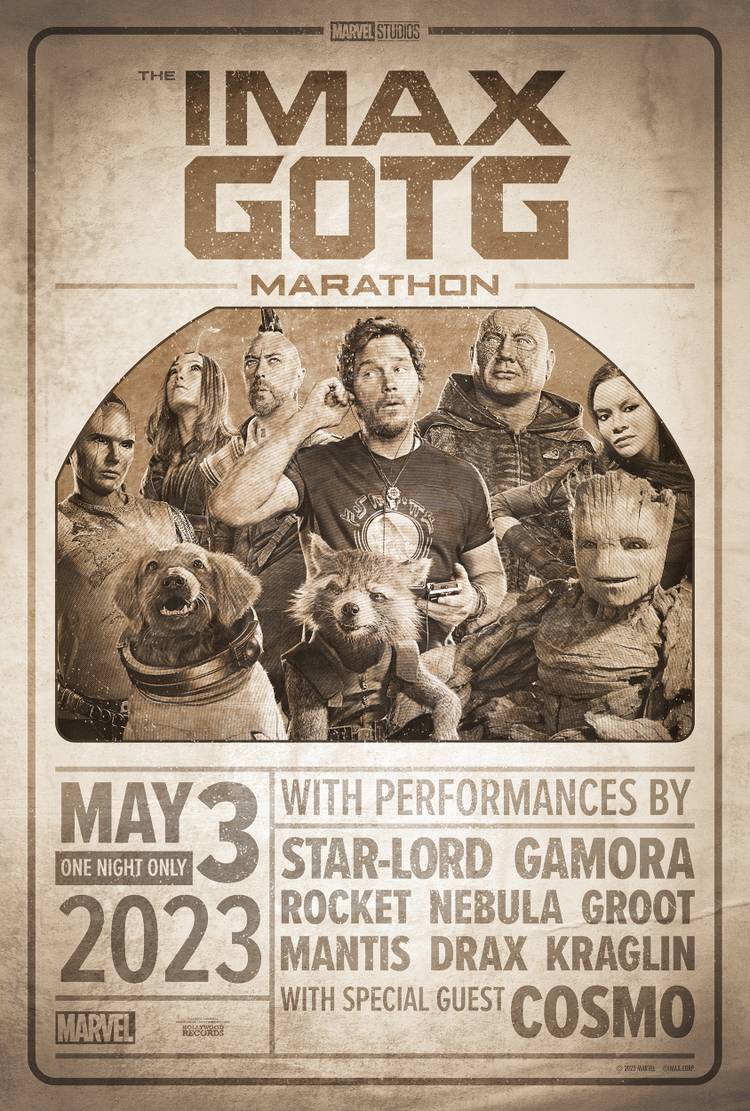 Guardians of the Galaxy IMAX Marathon Announced With a Unique GotG 3 Poster