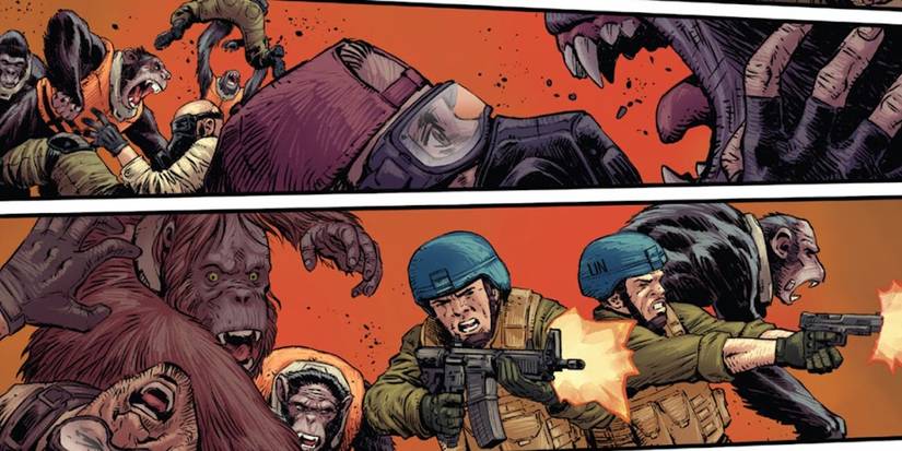 Marvel Comics Features The Best Planet of the Apes Military Fight Ever