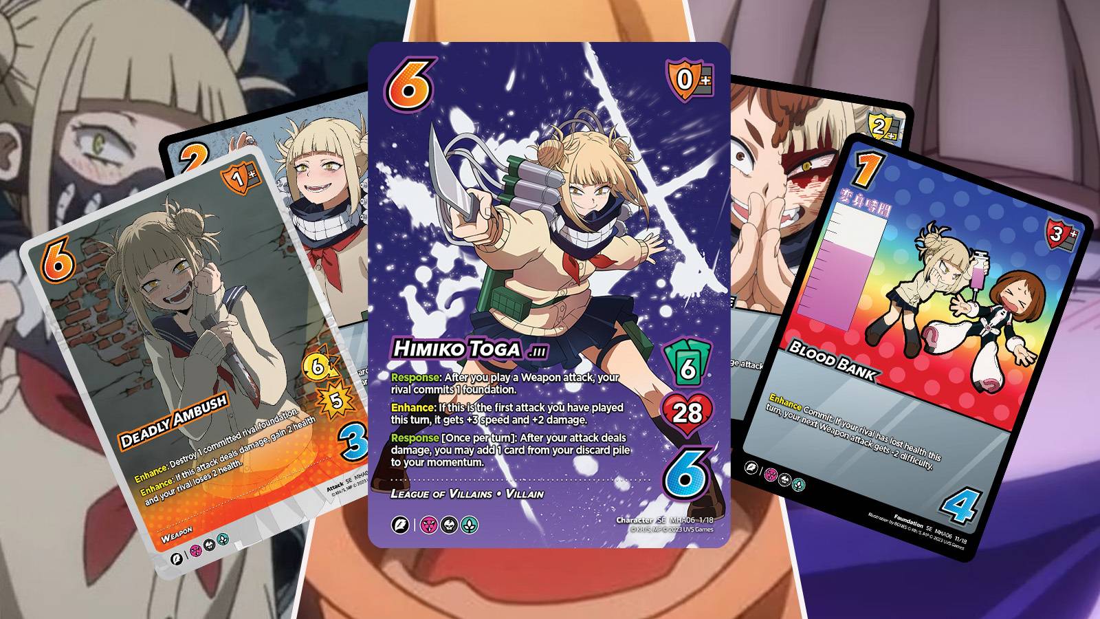 Exclusive Spoilers for The Himiko Toga MHA Jet Burn Deck