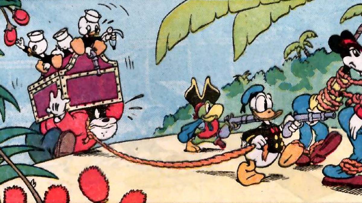 Huey, Dewey & Louie Filled in for Mickey, Pluto & Goofy in Their 1st Comic