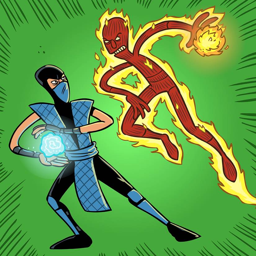 Line it is Drawn: Mortal Kombat Featuring Comic Book Characters