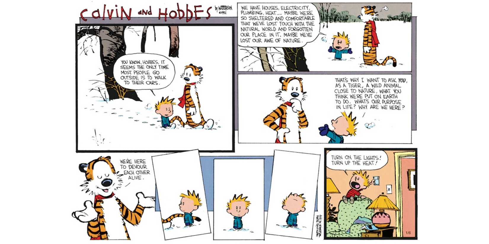 10 Calvin and Hobbes Comics That Say A Lot About Society