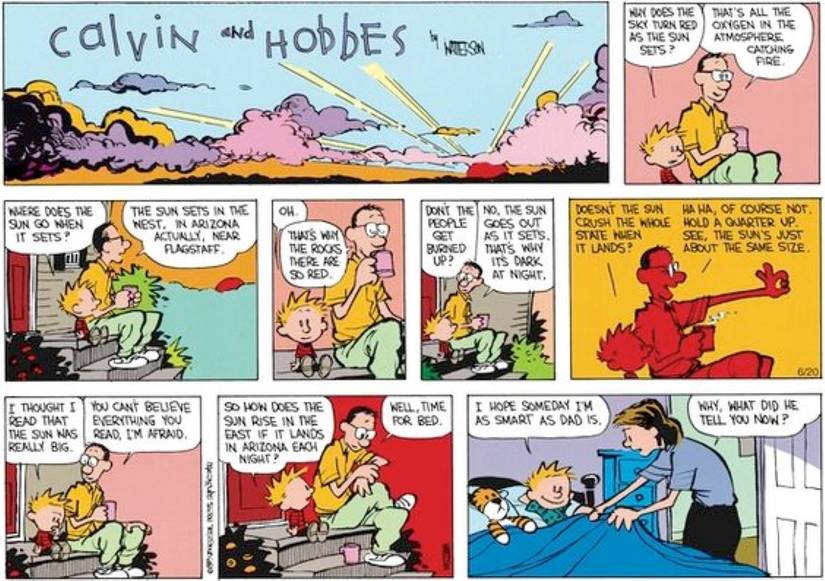 Funniest And Best Calvin's Dad Strips In Calvin & Hobbes