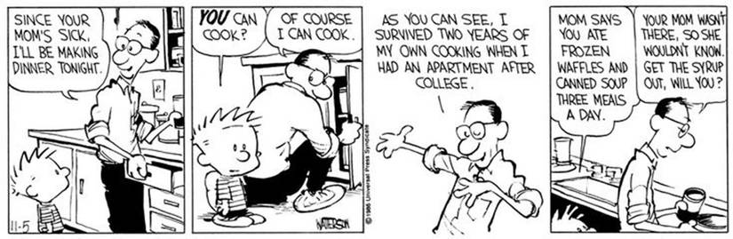 Funniest And Best Calvin's Dad Strips In Calvin & Hobbes