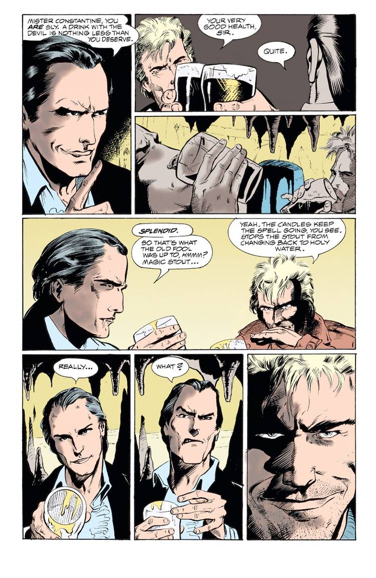 John Constantine Has Something to Share With the Three Rulers of Hell