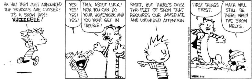 15 Best Calvin and Hobbes Comics Set In A Winter Wonderland