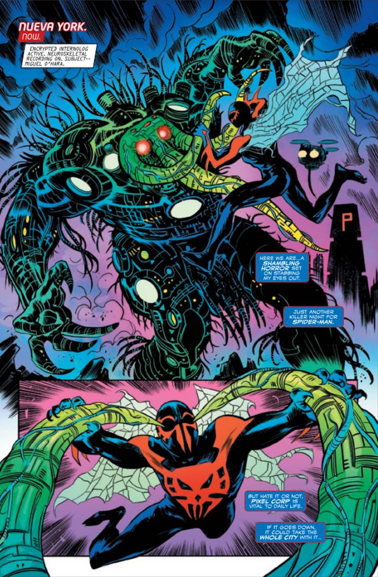 Spider-Man 2099 Meets Marvel's Next Monster