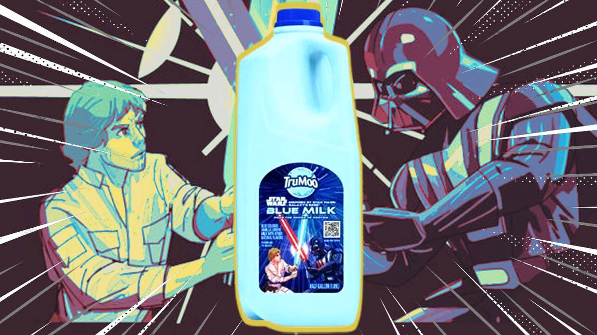 Star Wars' Iconic Blue Milk Is Coming to Grocery Stores