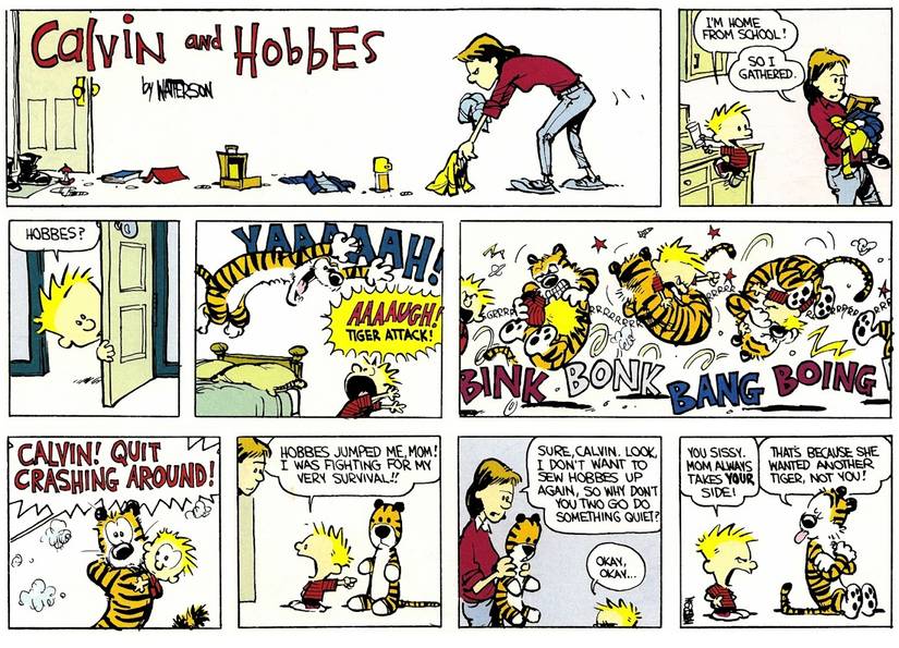 When Did Hobbes First Pounce on Calvin?