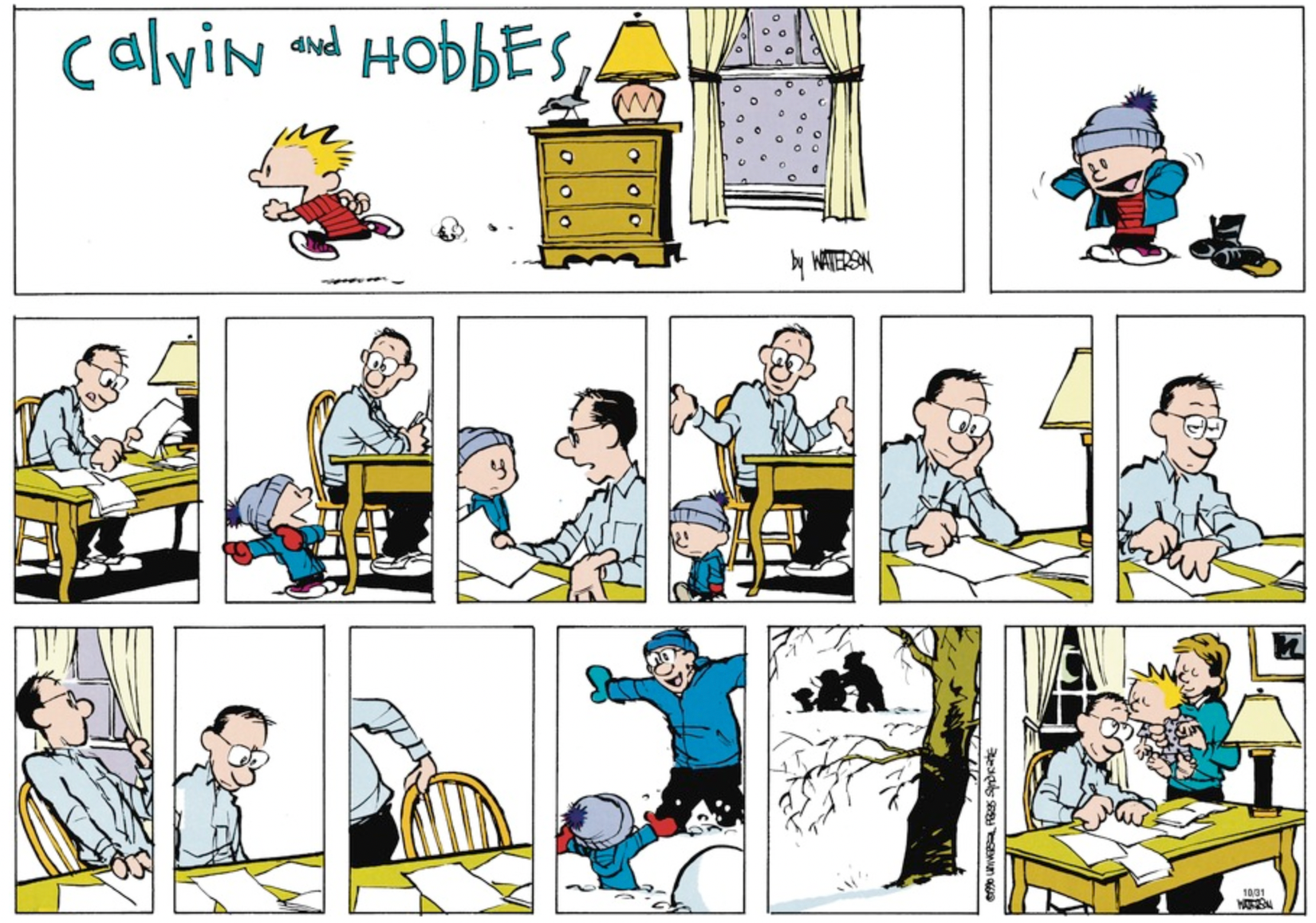 10 Most Wholesome Calvin And Hobbes Comic Strips