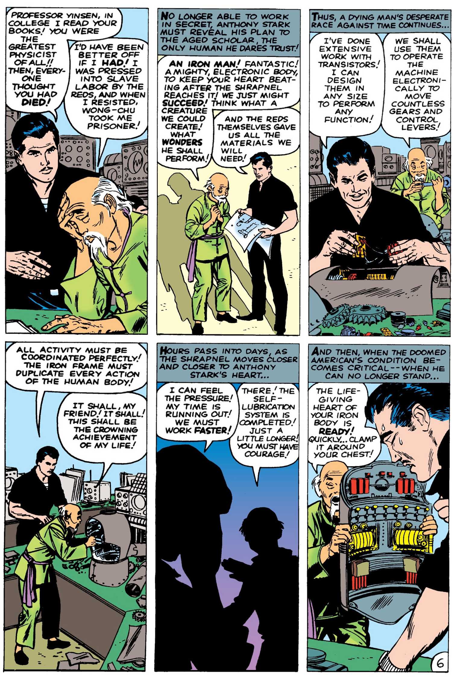 When Did Iron Man Stop Needing a Chest Plate to Survive in the Comics?