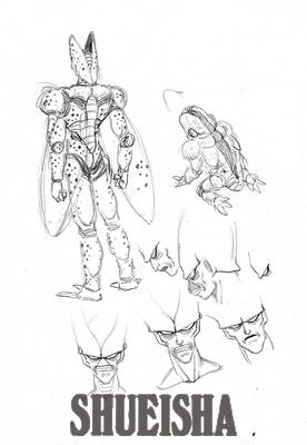 cell dragon ball z coloring pages