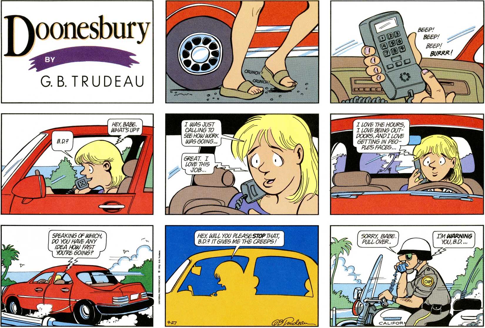 When Did Doonesbury's B.D. First Take Off His Helmet?