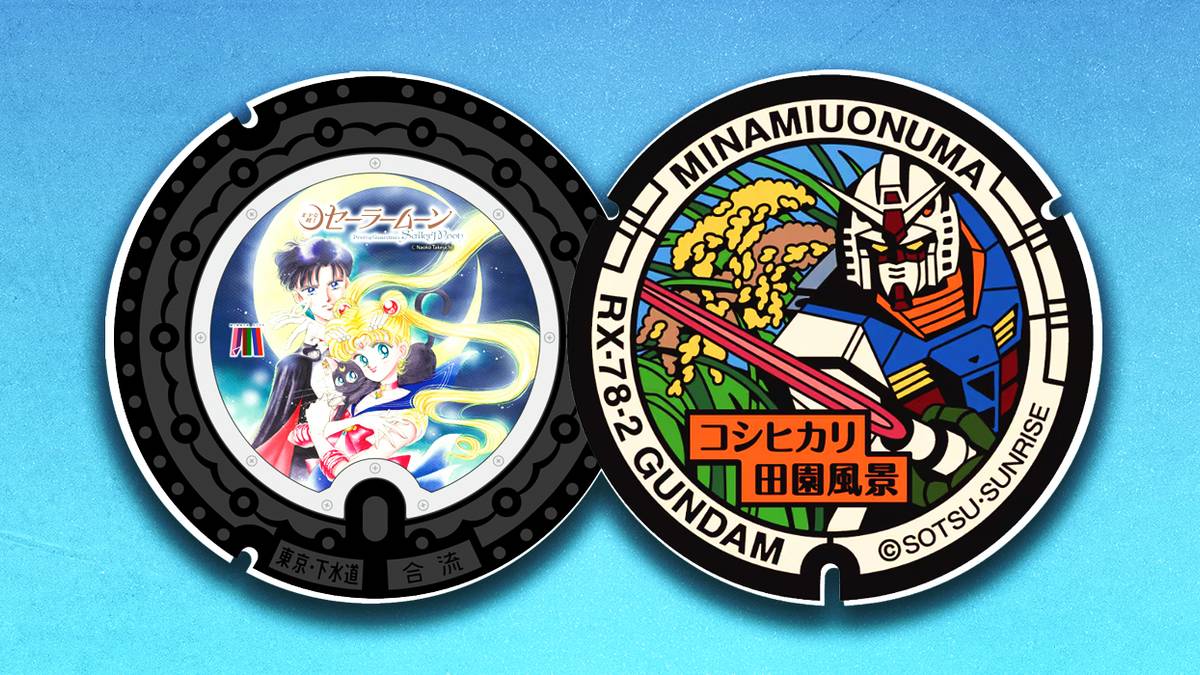 Gundam Manhole Covers Join Sailor Moon in New Pop Culture Street Art Reveal