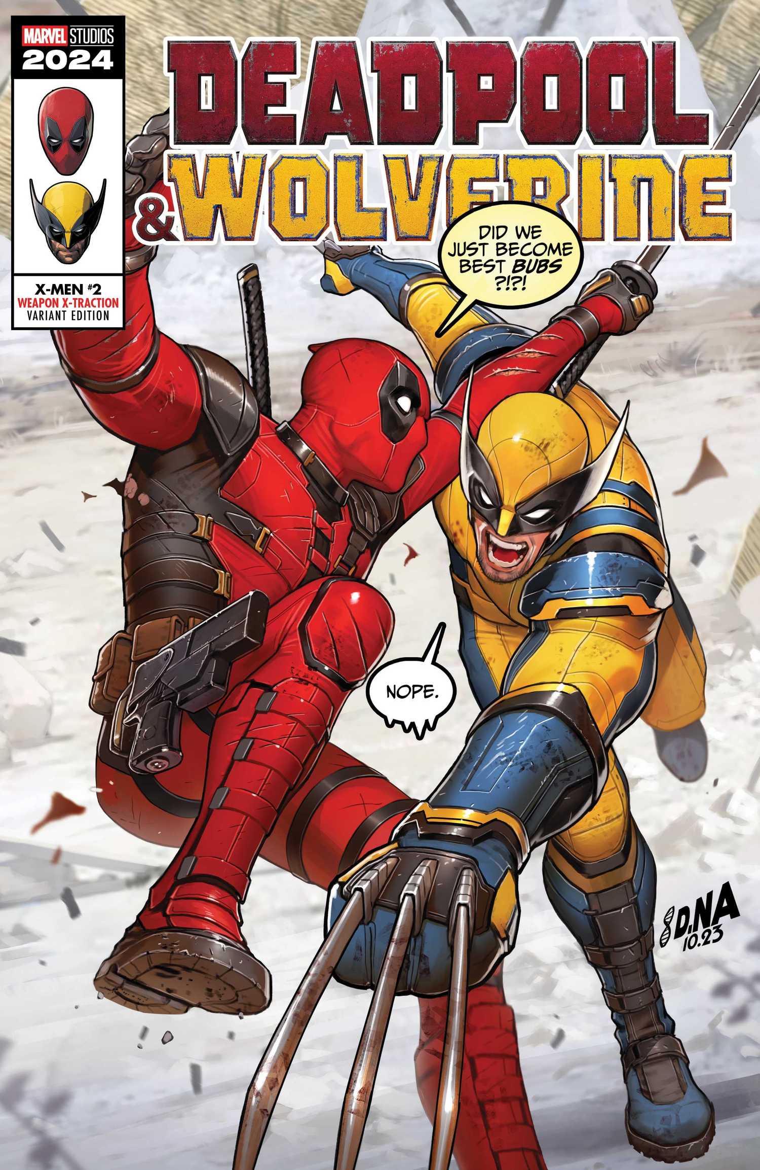 Deadpool and Wolverine Get Up Close and Personal in First Look