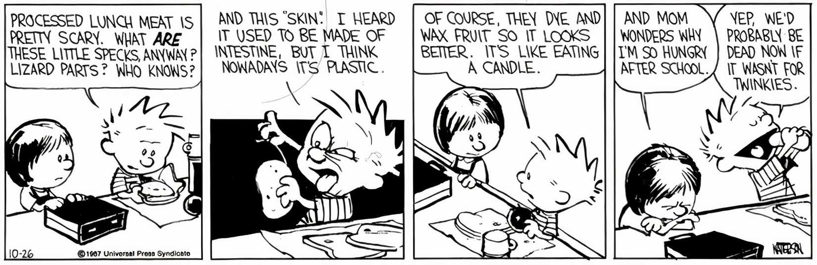 Calvin and Hobbes: Calvin’s 10 Grossest Lunches