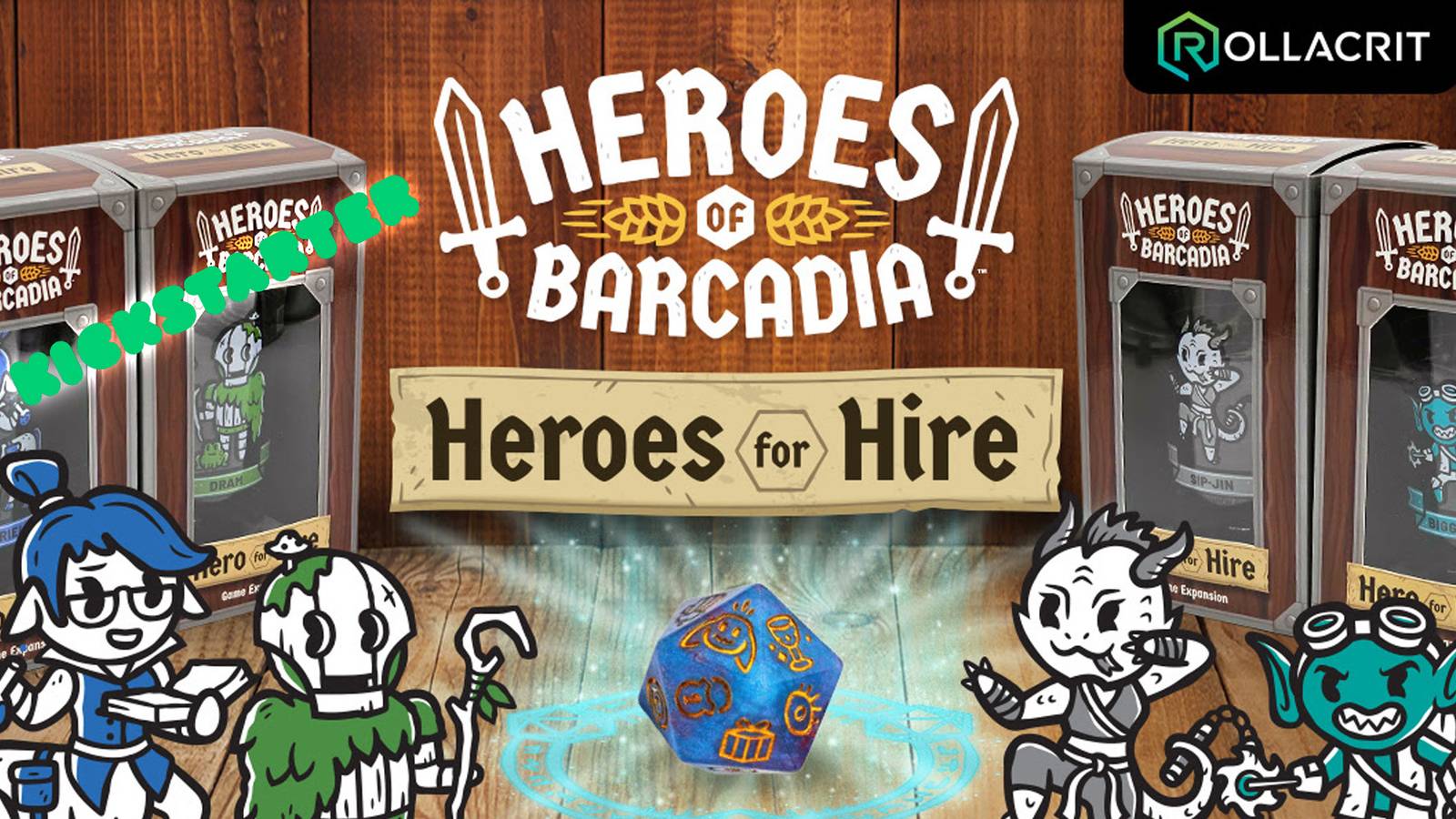 Heroes of Barcadia: Heroes for Hire Is Now Live On Kickstarter