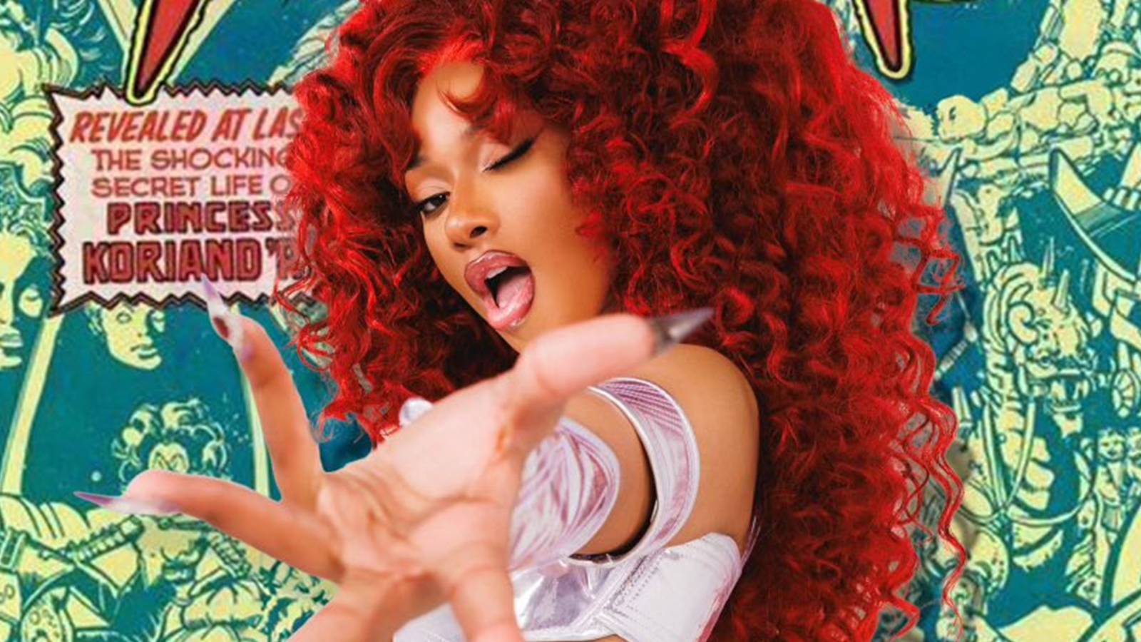 Megan Thee Stallion Stuns With Starfire Halloween Costume