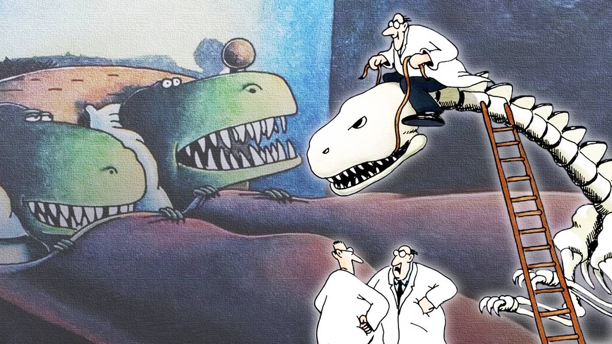 10 Best The Far Side Comics Featuring Dinosaurs, Ranked