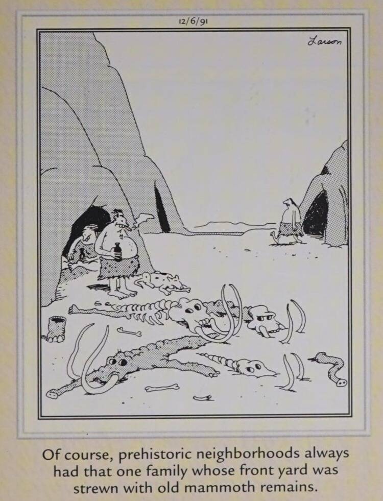 10 Best The Far Side Comics Featuring Skeletons, Ranked