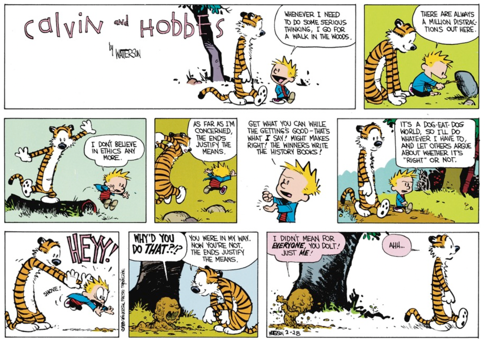 10 Smartest Calvin and Hobbes Comic Strips, Ranked
