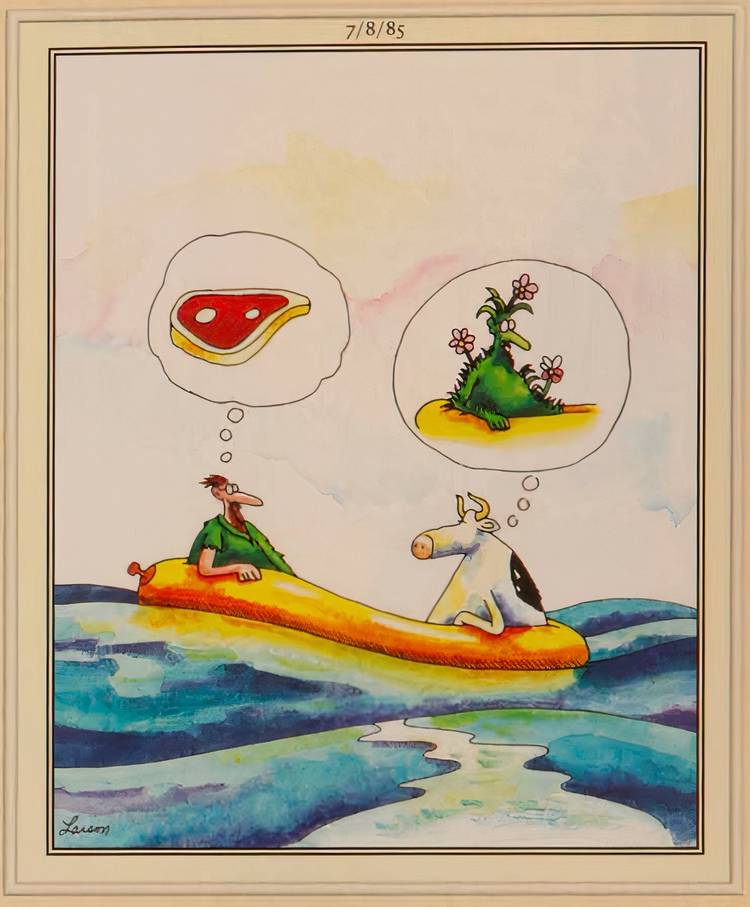 10 Best The Far Side Comics Featuring Cows, Ranked