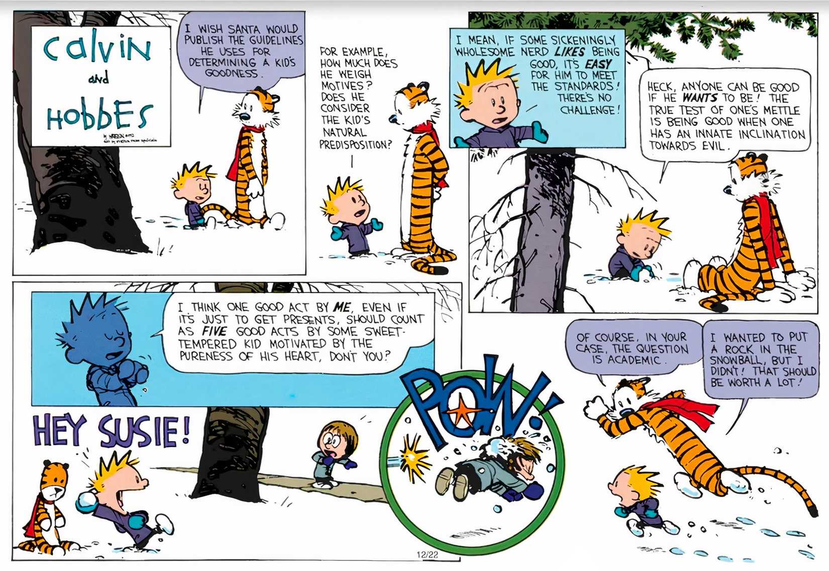 The 10 Best Calvin and Hobbes Christmas Comics