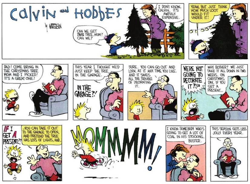 The 15 Best Calvin and Hobbes Christmas Comics