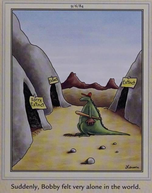 10 Darkest The Far Side Comics About Dinosaurs, Ranked
