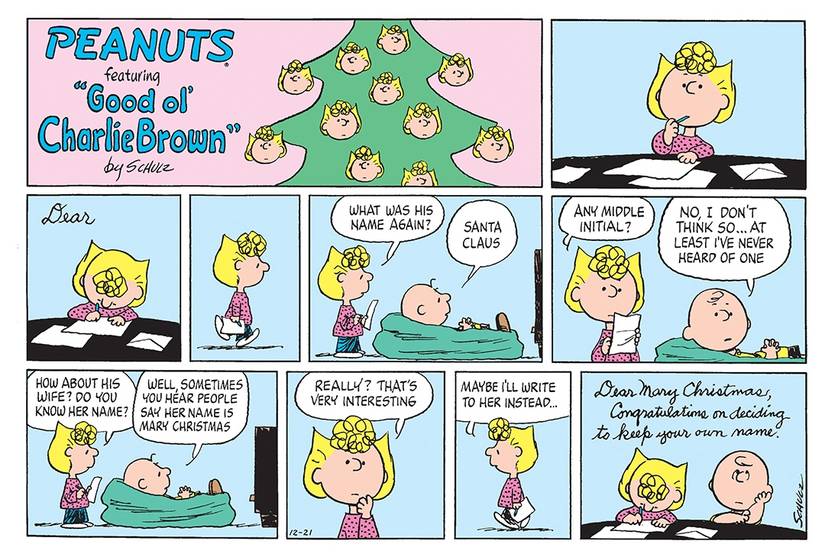 15 Best Christmas Peanuts Comic Strips, Ranked