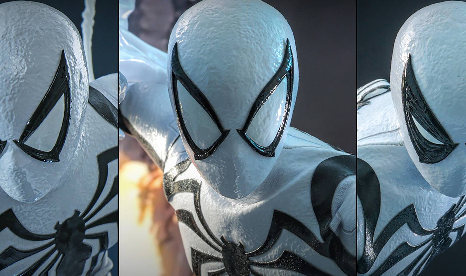 two white spiderman