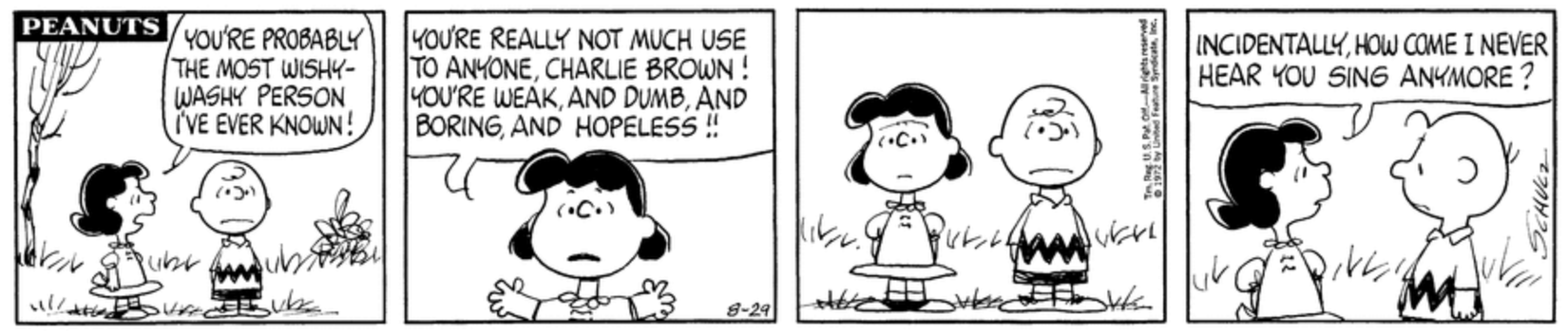 10 Meanest Peanuts Comics That Treat Charlie Brown Like Garbage