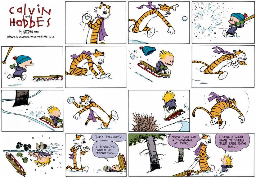 15 Best Calvin and Hobbes Comics Set In A Winter Wonderland