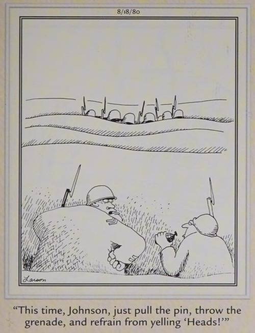 10 Hilarious Far Side Comics About Soldiers