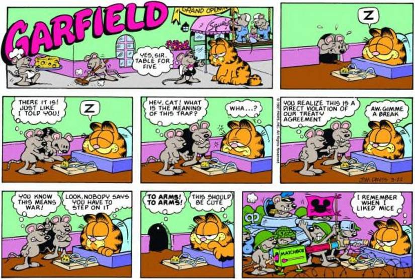 10 Funniest Garfield Comics Featuring Mice