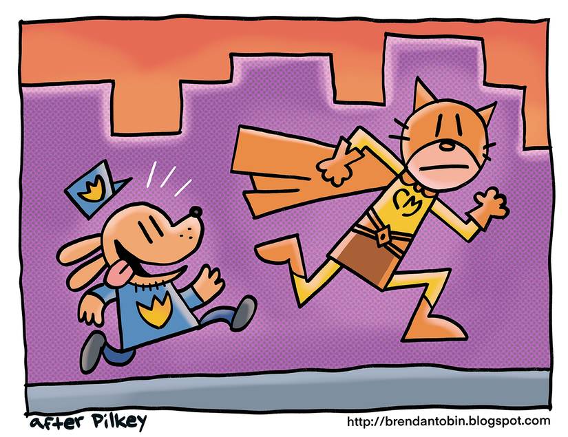 Line it is Drawn: Dog Man Teams Up With Comic Characters