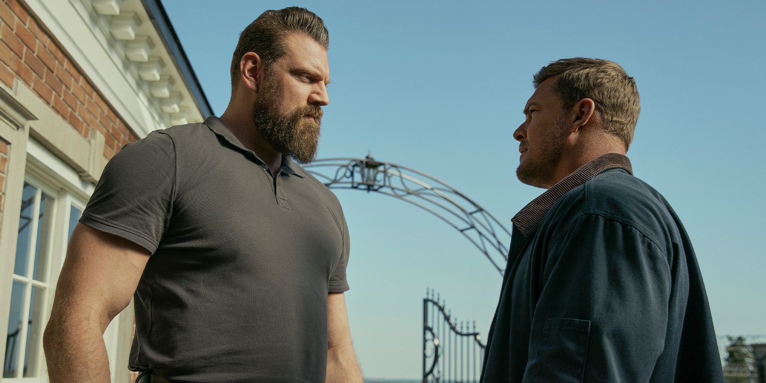 Reacher Arm Wrestles Someone Twice His Size in New Season 3 Clip