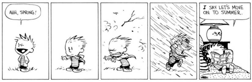 10 Funniest Calvin and Hobbes Start of Spring Comics