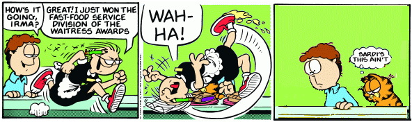 10 Best Garfield Comic Strips Set In Irma's Diner