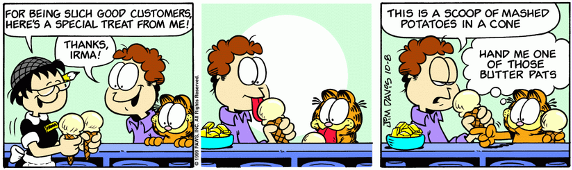 10 Best Garfield Comic Strips Set In Irma's Diner