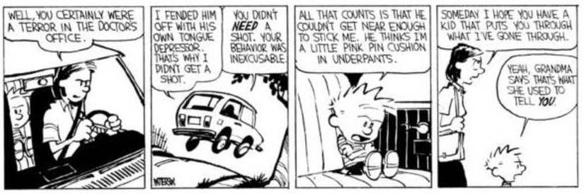 calvin frustrated