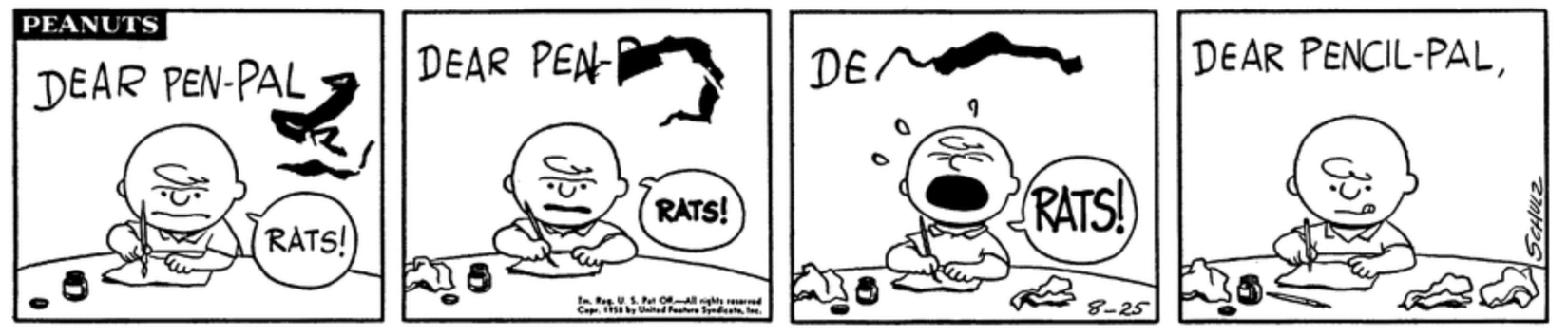 10 Best Charlie Brown Comics About His Pencil-Pal