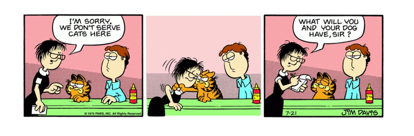 10 Best Garfield Comic Strips Set In Irma's Diner