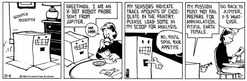 The 10 Best Calvin and Hobbes Comics About Robots