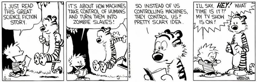 The Best Calvin and Hobbes Comics About Watching TV
